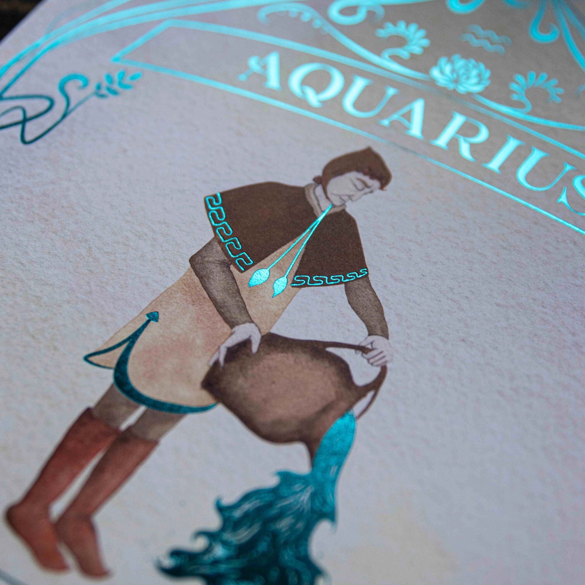 Aquarius Zodiac Print – Moon Phase Studios