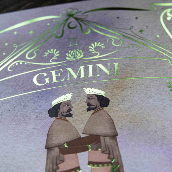 Gemini Zodiac Print – Moon Phase Studios