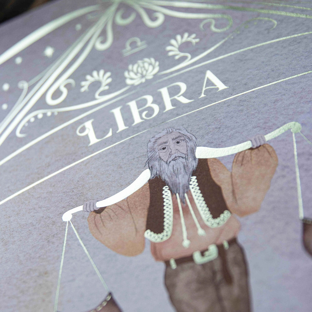 Libra Zodiac Print – Moon Phase Studios