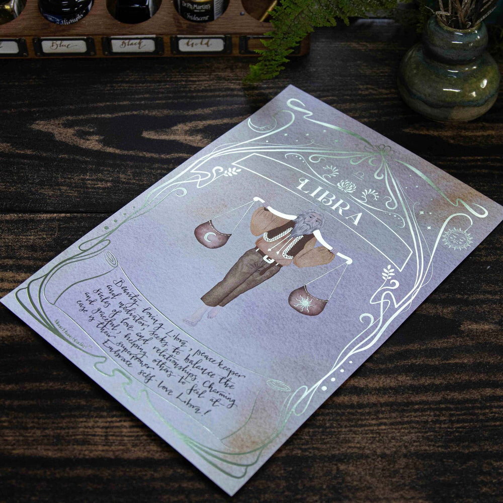 Libra Zodiac Prints – Moon Phase Studios